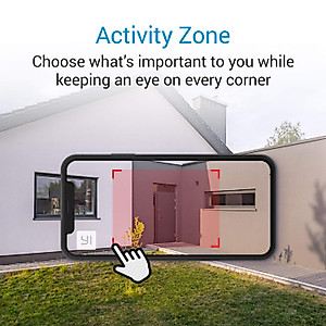 YI Security Camera Outdoor, 1080p Outside Surveillance Front Door IP Smart Cam with Waterproof, WiFi, Cloud, Night Vision, Motion Detection Sensor, Smartphone App, Works with Alexa