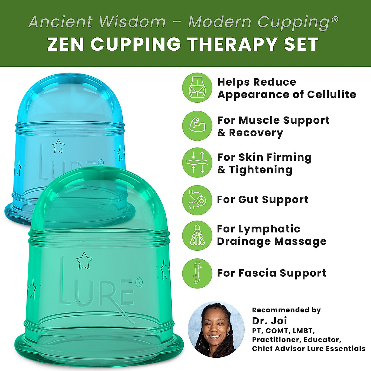 Silicone Cupping Therapy Set Beginner Massage Cupping Cups for Cupping Therapy Cup Kit for Massage, Myofascial Release, Cellulite Reduction