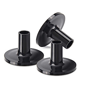 Facmogu 23PCS Cymbal Replacement Accessories, Cymbal Stand Felts, Drum Cymbal Felt Pads Include Wing Nuts, Washers, Cymbal Sleeves & Drum Key - Black