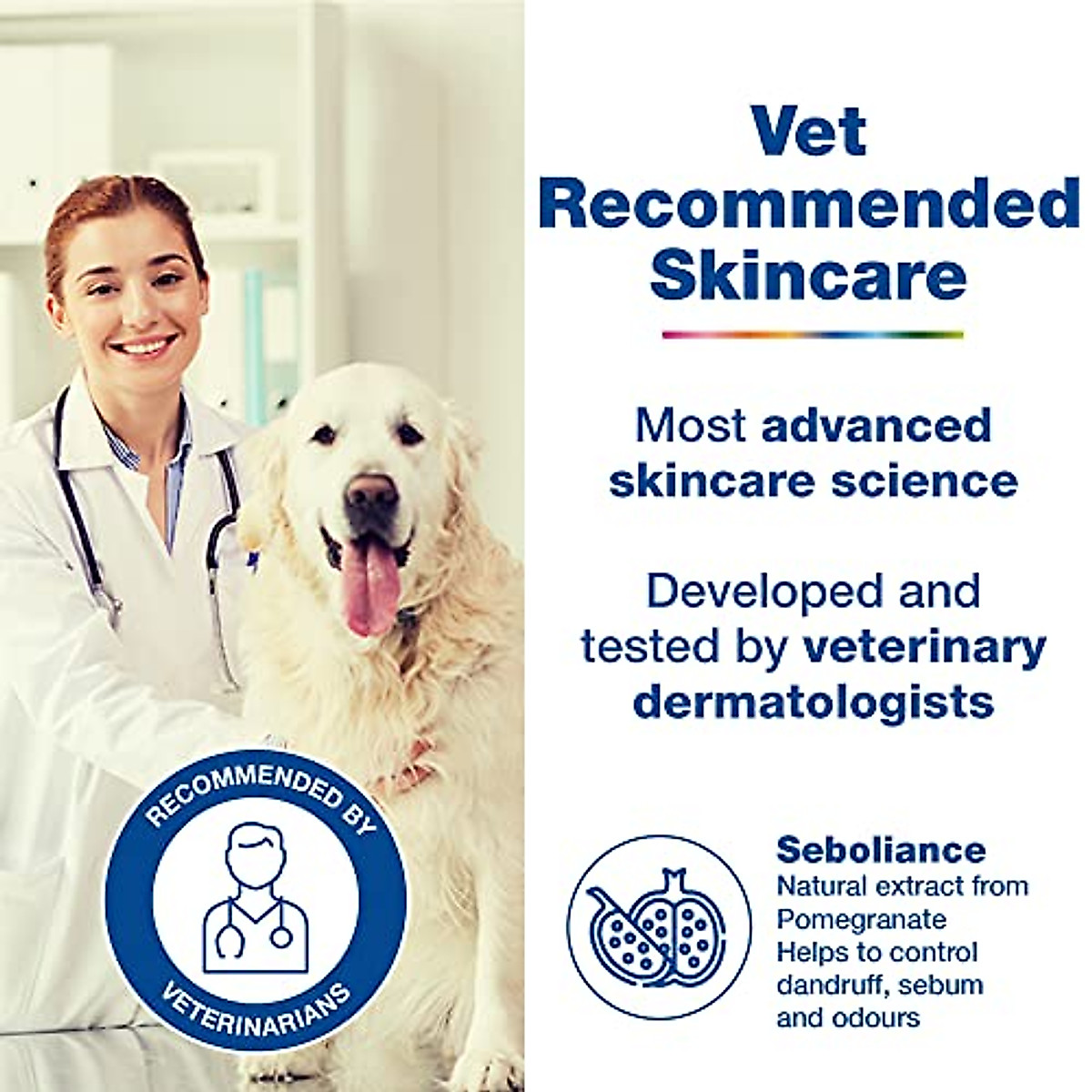 Douxo S3 SEB Shampoo 16.9 oz (500 mL) - Relief for Seborrhea in Dogs and Cats (Helps with Oily to Flaky Skin)