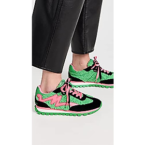 Marc Jacobs Women's The Teddy Joggers, Green Multi, 6 Medium US