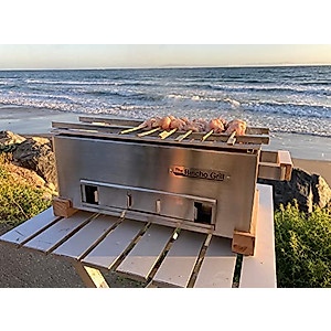 The Bincho Grill MG-168 Yakitori Tabletop Charcoal Griller-Mini Japanese Style Hibachi