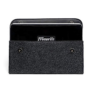 Traveler Sleeve for Freewrite Traveler, Protective Felt & Leather Sleeve with Soft, Non Scratch Lining