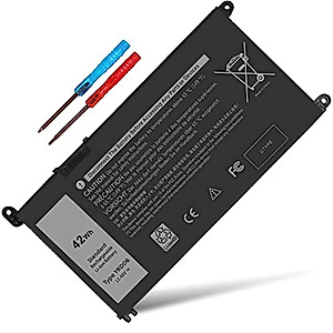 42Wh YRDD6 Battery 1VX1H for Dell Inspiron 5482 5485 7586 3583 5491 5591 5481 3310 2-in-1 5593 5584 3493 3593 3793 5480 3582 5581 5590 3584 5493 5585 5594 5598 3501 01vx1h VM732 Vostro 3491 5490