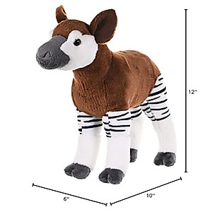 Wild Republic Okapi Plush, Stuffed Animal, Plush Toy, Gifts for Kids, Cuddlekins 12 Inches