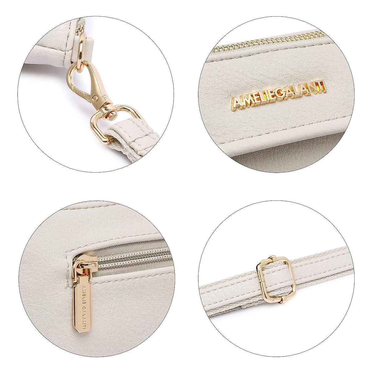 AMELIE GALANTI women's Small crossbody Handbags Shoulder Bag，Fashion Tassel design and Shoulder Strap Adjustable