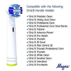 Replacement Toothbrush Heads Compatible with Oral B Braun- Pack of 8 Professional Electric Toothbrush Heads- Precision Refills for Oral-b 7000, Clean, Oral B Pro 1000, 9600, 500, 3000, 8000, Plus!