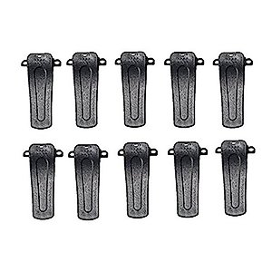 Set of 10 Replacement Radio Belt Clip Clamp Clinch Hook Bracket for Baofeng Two Way Radio H777 BF-666S BF-777S BF-888S BF-999S