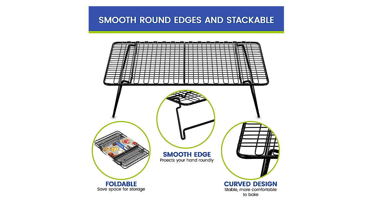 MIU Stackable Cooling Racks - Perfect for Baking and Cooking