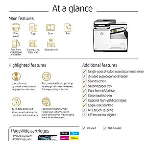 HP PageWide Pro 477dn Color All-in-One Business Printer, 2-Sided Duplex Printing & Print Security (D3Q19A)