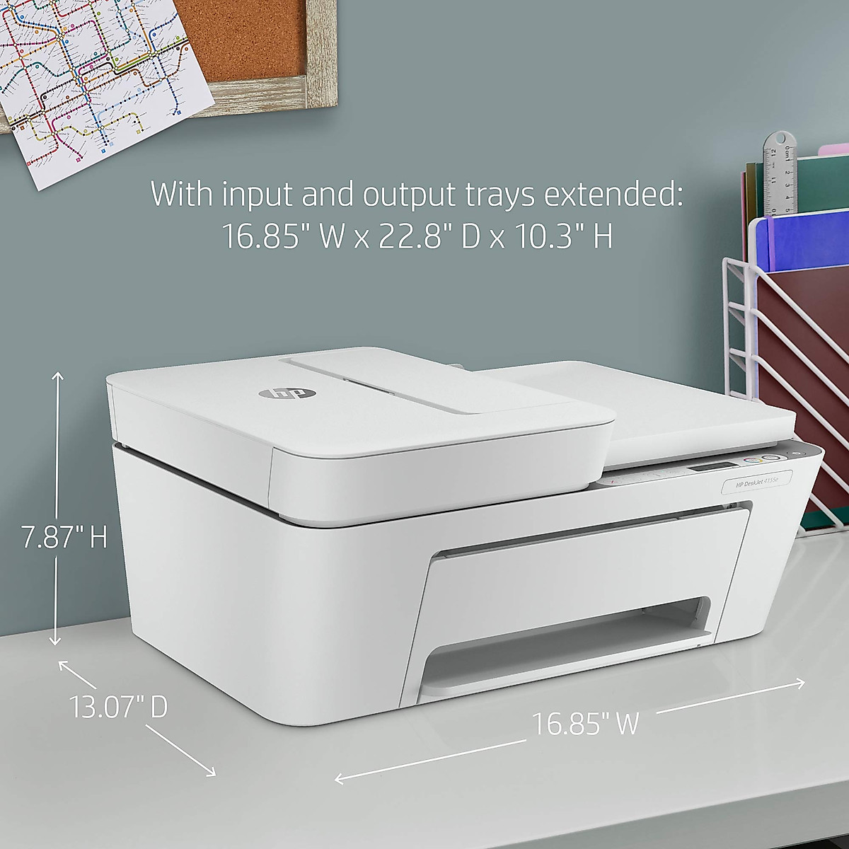 HP DeskJet 4155e Wireless Color All-in-One Printer with bonus 6 months Instant Ink (26Q90A).
