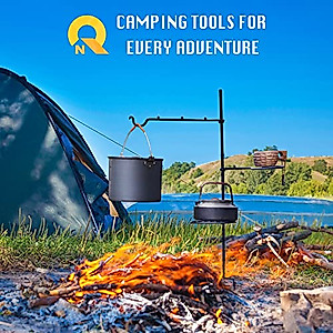 Swivel Camping Grill Grate Set｜Portable Campfire Cooking Grill for Campfire Grill Grate Over Outdoor Bushcraft Fire Pits