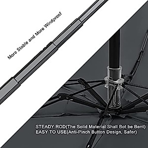 LEAGERA Mini Umbrella For Purse - Canopy Diameter 35inch, Small Travel Umbrella Compact Mini Waterproof Umbrellas for Rain, Suitable for Women Purse and Pocket, Manual Opening