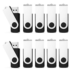 KEXIN Bulk USB Flash Drive 128MB 200 Pack Thumb Drive Bulk Flash Drives Swivel USB 2.0 (NOT 128GB)