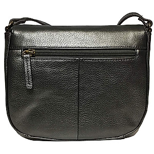 Tignanello Lillie Saddle Cross Body W/RFID Protection, Zinc