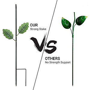 Flower Outdoor Garden Stakes Decor,Metal Flower Stick Décor,Flowers Metal Flowers Water Proof Decorative for Lawn Yard Patio