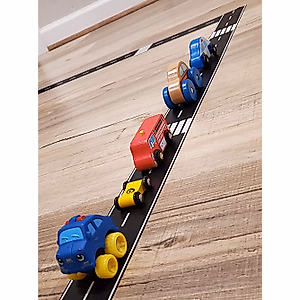 Black Track Tape,Toy Car Tape Track for Kids,Race Cars Decorations for Kids Birthday Party, 2.4" x 33' Each Roll