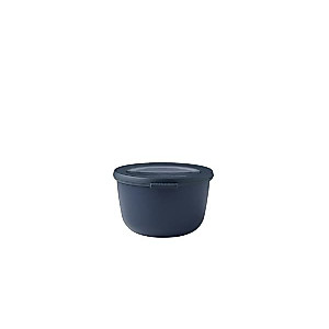 Mepal, Cirqula Multi Food Storage and Serving Bowl with Lid, Food Prep Container, Nordic Denim, 1 Quart (1 Liter), 1 Count