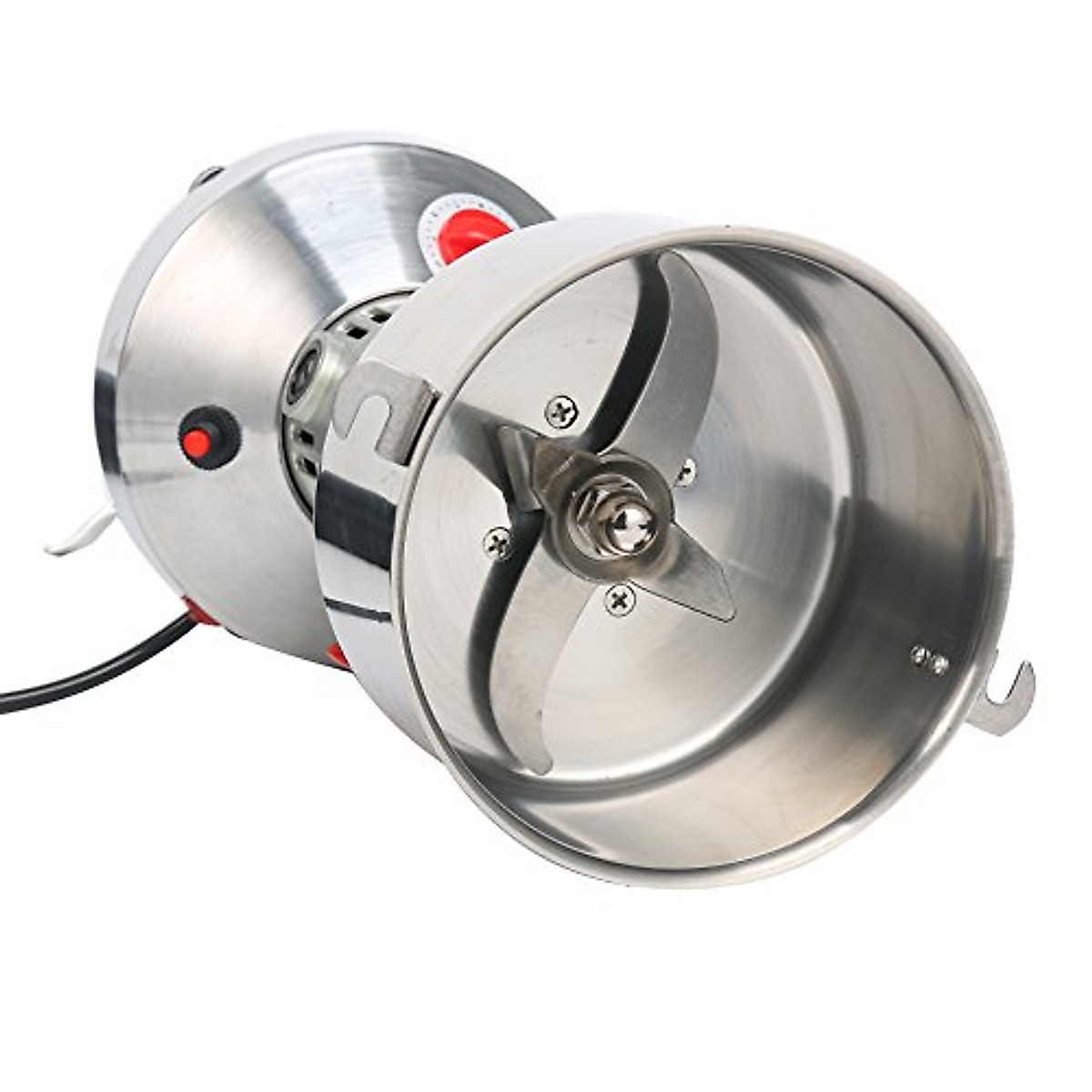 Homend High Speed 700g Electric Grain Mill Grinder Powder Machine Spice Herb Grinder 2500W 70-300 Mesh 36000RPM Stainless Steel Commercial Grade for Kitchen Herb Spice Pepper Coffee (700g)