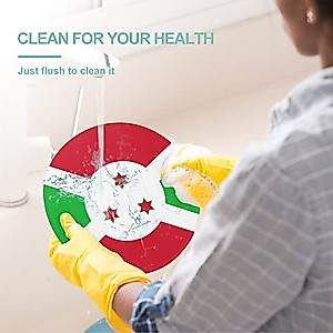 Flag of Buregundi Cutting Board Tempered Glass Chopping Board for Kitchen Hotel