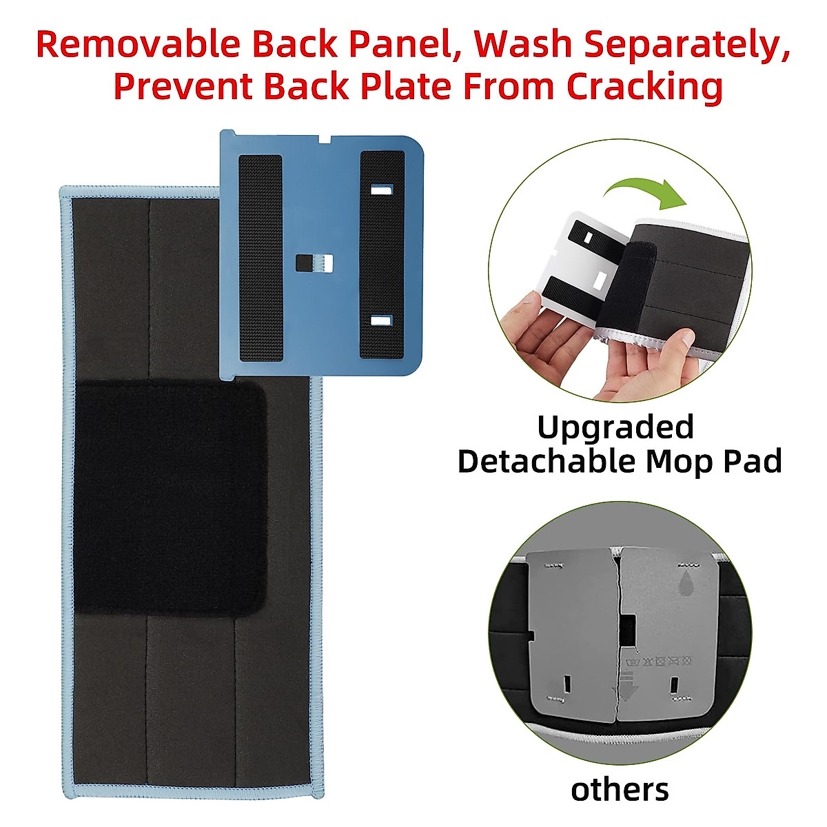 6 Pack 𝐔𝐩𝐠𝐫𝐚𝐝𝐞 𝐃𝐞𝐭𝐚𝐜𝐡𝐚𝐛𝐥𝐞 Reusable Mop Pads for 𝐢𝐑𝐨𝐛𝐨𝐭 𝐁𝐫𝐚𝐚𝐯𝐚 𝐉𝐞𝐭 𝐌𝟔 𝐒𝐞𝐫𝐢𝐞𝐬 Ultimate Robot Mop, 2 Deep Clean Pad + 2 Wet Pad + 2 Dry Pad