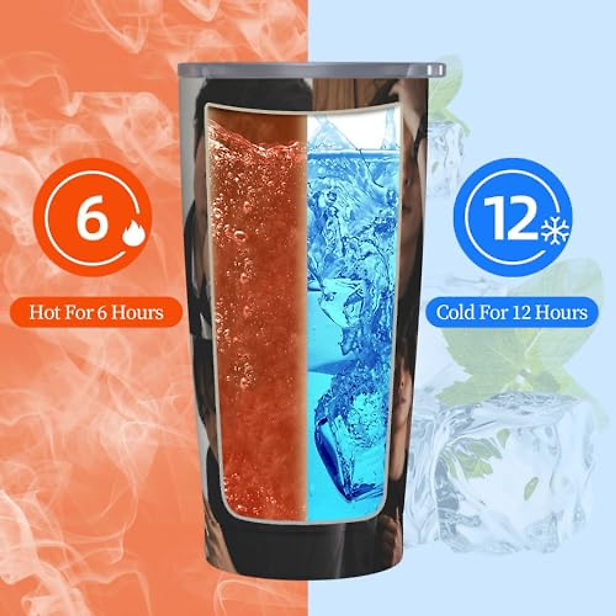 OAEWRE Gong Actors Yoo Stainless Steel Mug Insulated Tumbler Coffee Mugs with Lids and Straw Double Wall Vacuum Cup 20oz