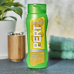 PERT 2-in-1 Classic Clean Sport Shampoo and Conditioner 13.5 Ounce (Pack of 6)