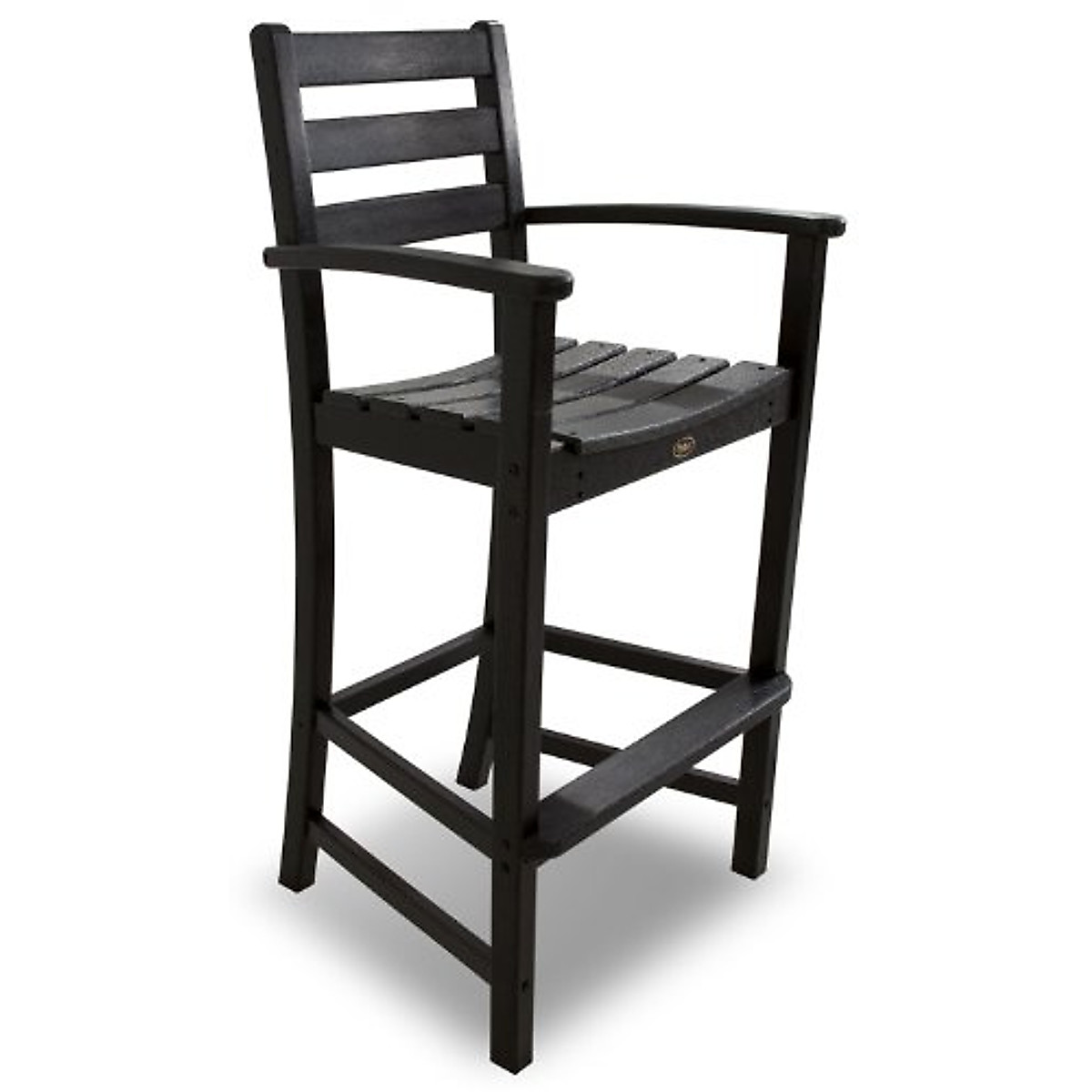 Trex Outdoor Furniture TXS119-1-CB Monterey Bay 5-Piece Bar Set, Charcoal Black