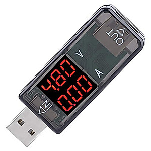 Taidda USB Tester, Multimeter Charger USB Tester USB Color LCD Voltmeter Ammeter Current Meter Multimeter Charger USB Tester for Most Applications2#