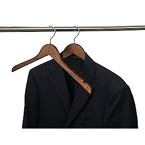 Nature Smile 20 Pack High Grade Lotus Wooden Hangers Wood Shirt Hangers,Dress Coat Jacket Clothes Hangers,with Extra Smooth Finish, 360 Degree Swivel Hook(Retro)