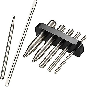 Hotop 7 Pieces Metal Model DIY Tool Sets Tab Edge Cylinder Cone Shape Bending Assist Tools Multi-functional Metal Model Bending kits for 3D Metal Jigsaw Puzzles Assembly