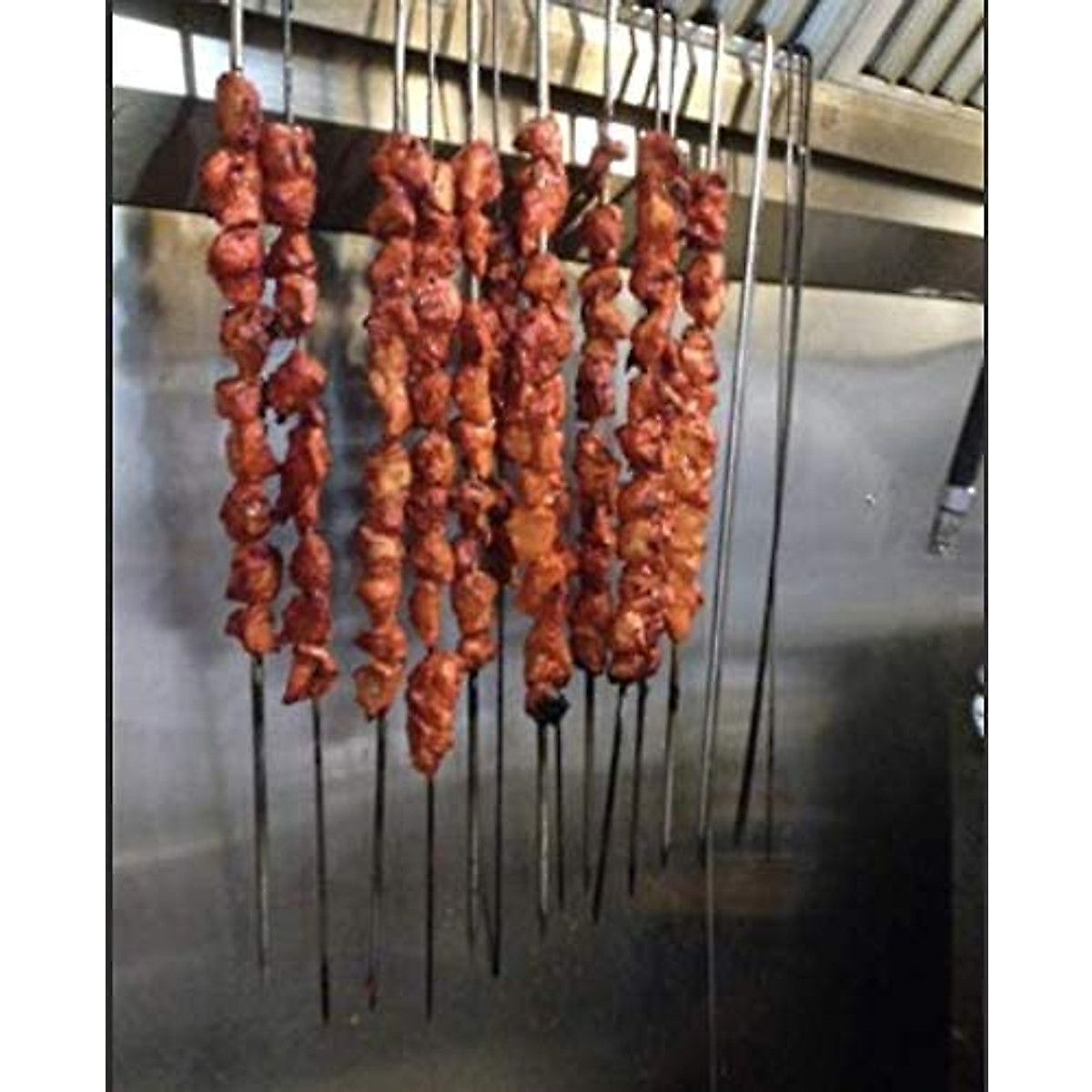 Metal Skewers, 39" in length BBQ/ Tandoor 6 mm thickness : Mild Steel (Pack of 4)