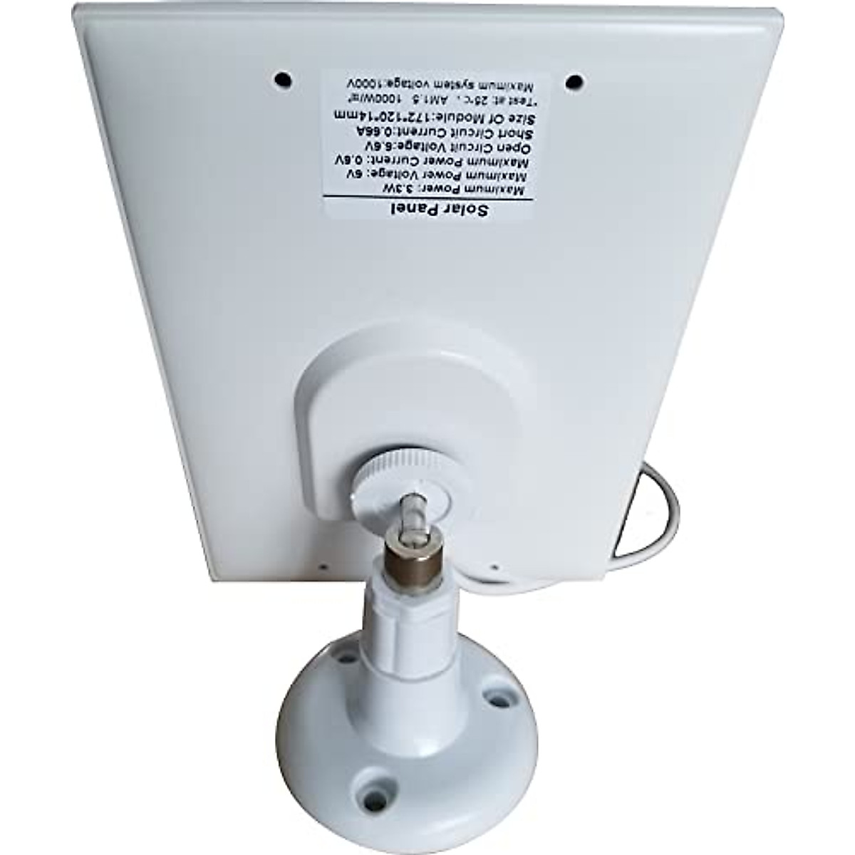 Solar Panel for Camera 3.3W Powered Surveillance Cam 10ft Charging Cable 5V microUSB Port