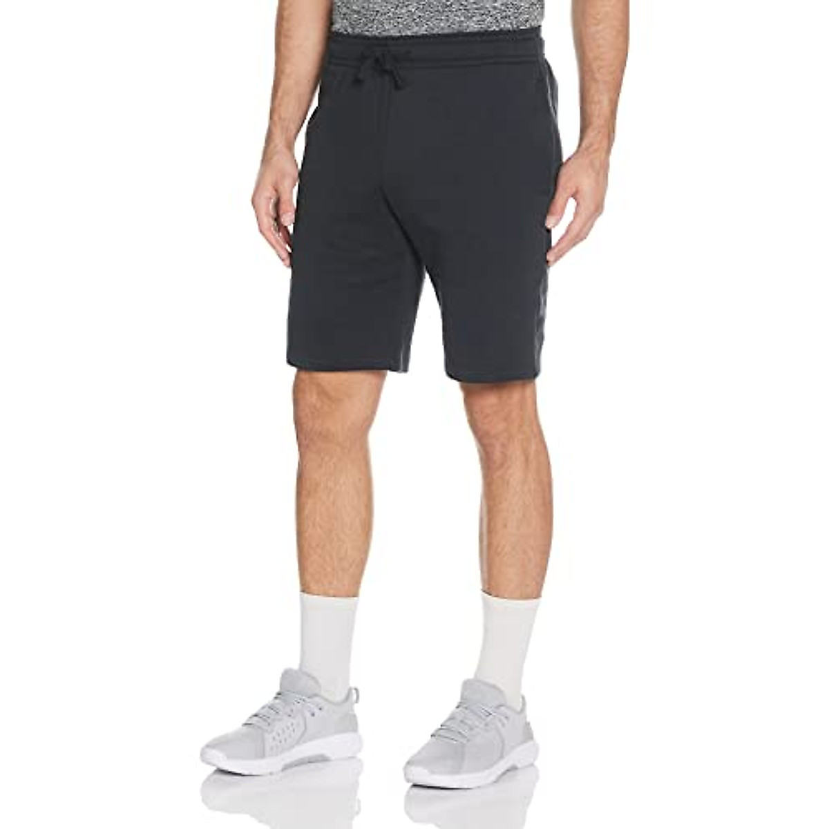 Under Armour Men's Rival Fleece Shorts, Black (001)/Onyx White, X-Small