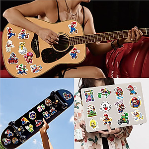 100Pcs Cartoon Stickers Pack, Cool Video Game Stickers Waterproof Vinyl Stickers for Water Bottle Laptop Luggage Skateboard Bike Decals for Kids Teens
