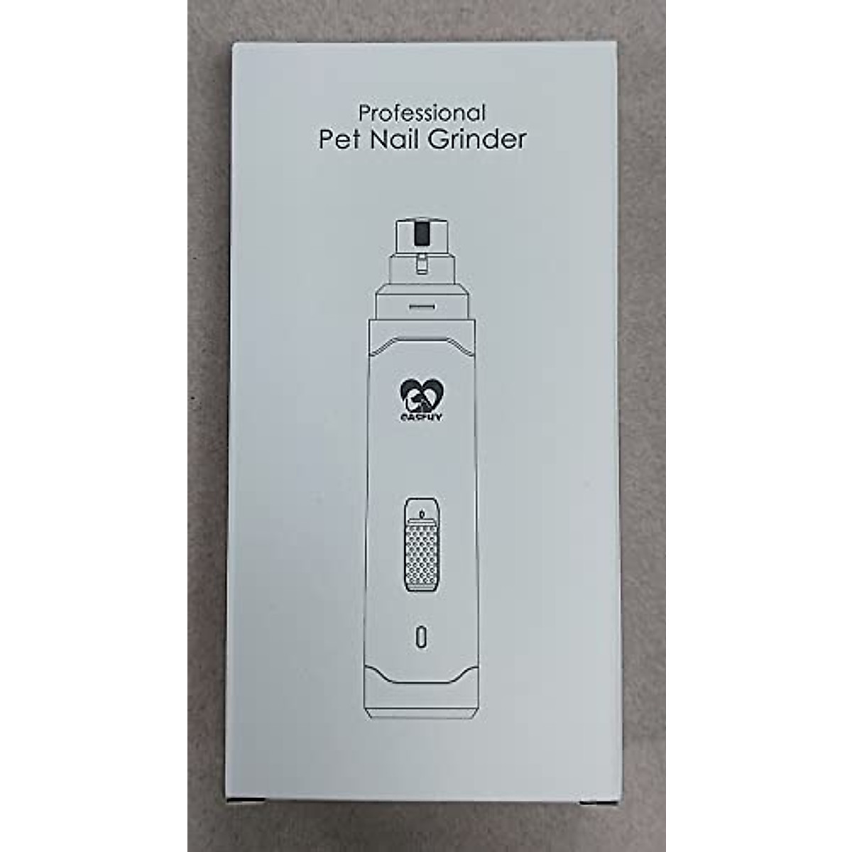 Casfuy Dog Nail Grinder Upgraded - Professional 2-Speed Electric Rechargeable Pet Nail Trimmer Painless Paws Grooming & Smoothing for Small Medium Large Dogs & Cats (Dark Blue)