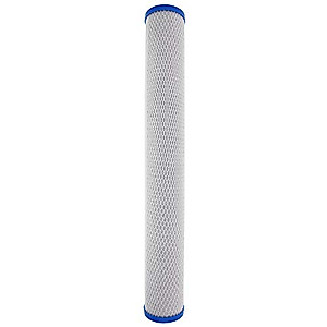 Tier1 1 Micron 20 Inch x 2.5 Inch | Carbon and Polyphosphate Whole House Water Softening Filter Replacement Cartridge, Home Water Filter
