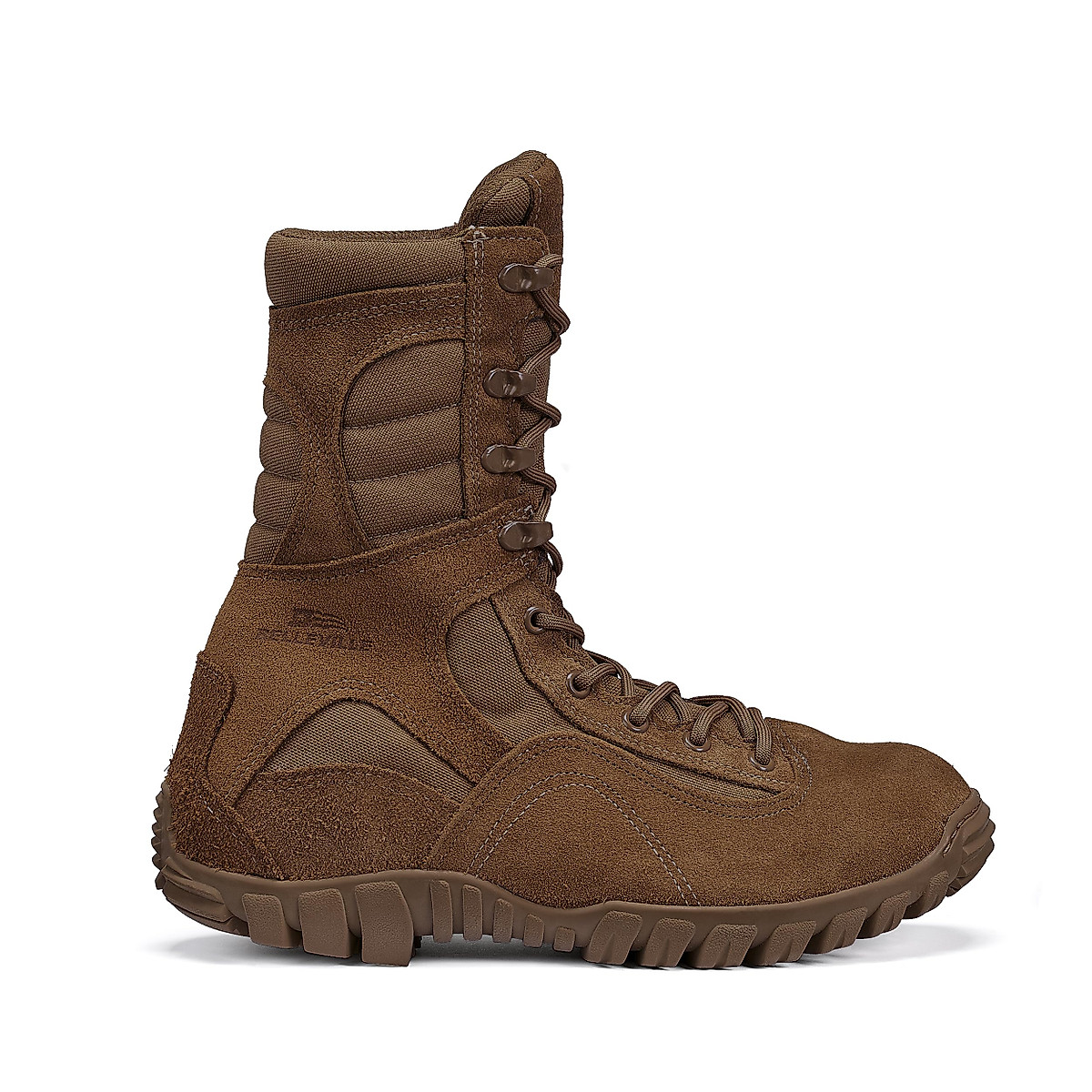 B Belleville Arm Your Feet Sabre 533 8 Inch Hot Weather Hybrid Combat Boots for Men - US Navy Army/Air Force Leather with Vibram Ibex Outsole (11 W, Coyote Brown)