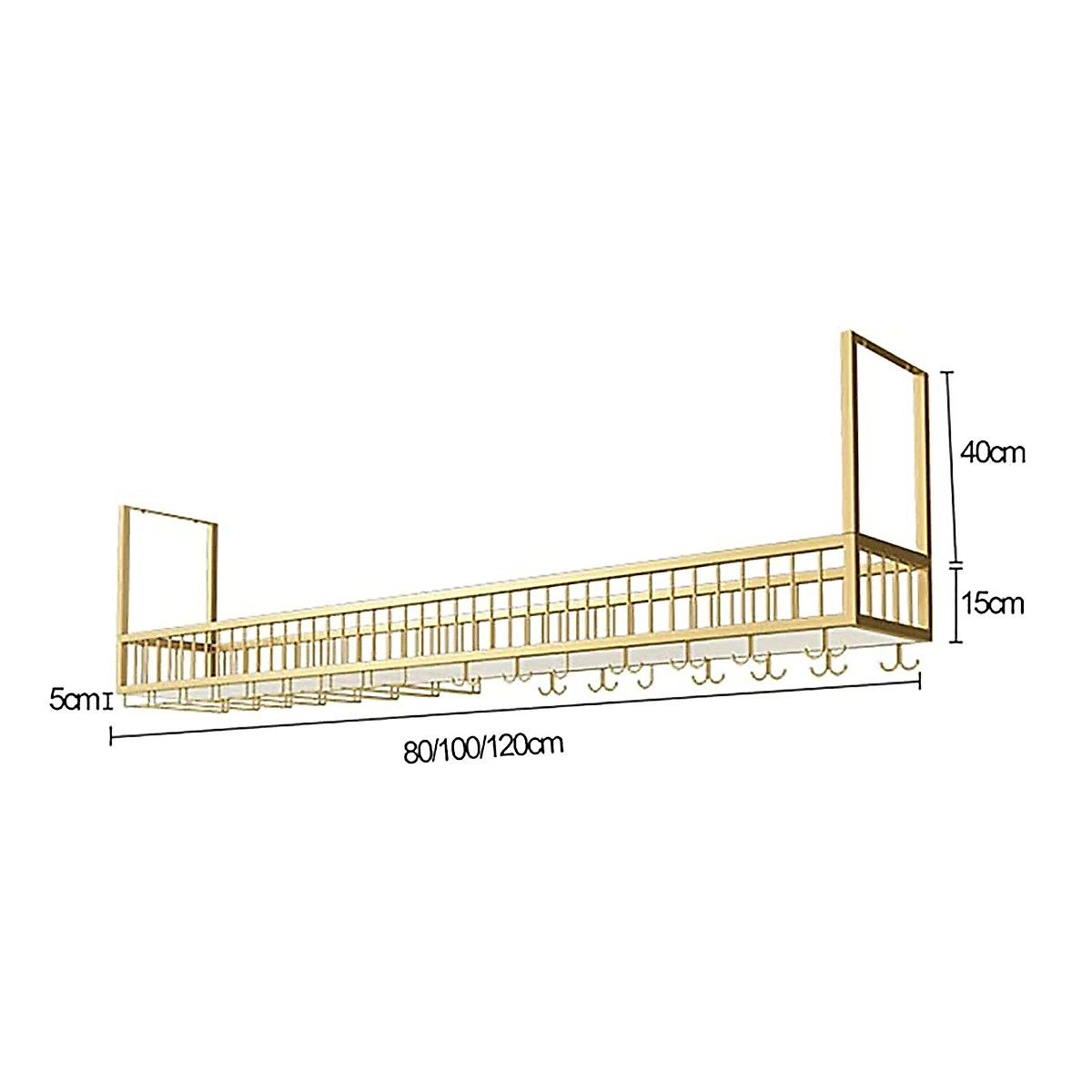 Ceiling Glass Rack Hanging Storage Rack,Iron Ceiling Shelf,Goblet Stemare Holder,Suitable for Restaurants/Bars/Home Ceiling Decorative Floer Stand