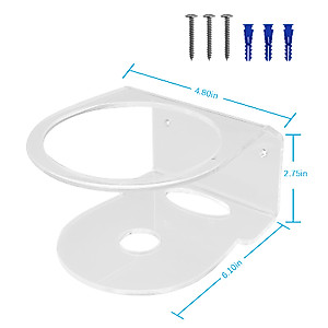 HOLACA Wall Mount Holder for TP-Link Deco X90 WiFi 6 Mesh WiFi(AX6600) Compatible Linksys 6E,Simple and Sturdy Acrylic Wall Mount Holder Stand Bracket (2Pack)