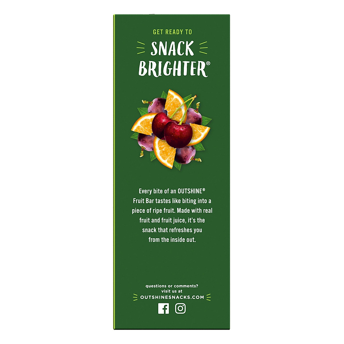 Outshine Fruit Bars Cherry, Tangerine & Grape, 18 Fl Oz