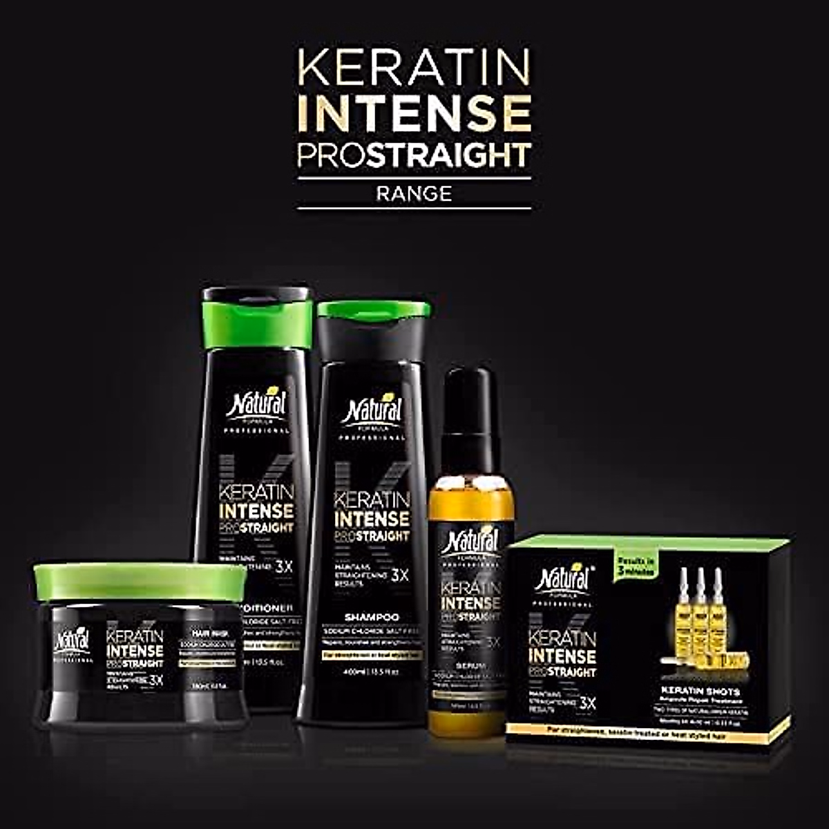 Natural FORMULA Keratin Intense Hair Conditioner Sodium Chloride Free Keratin Infused Conditioner - Repair Treatment For Frizz-Free Straightened Hair Retains Straightening Results 3x - 13.5oz