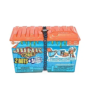 HEXBUG JUNKBOTS - Alley Dumpster Assortment Kit - Surprise Toys in Every Box LOL with Boys and Girls - Alien Powered Toys for Kids - 24+ Pieces of Action Construction Figures - for Ages 5 and Up