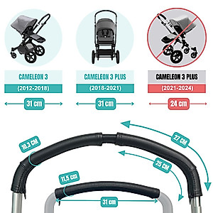 Fake Leather Fitted Cover Pack for Bugaboo Cameleon 3 (Does not Replace The Foam)