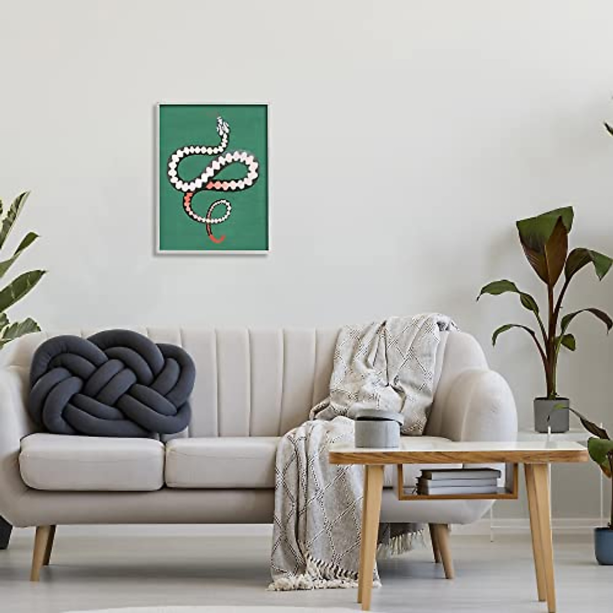 Stupell Industries Flexible Viper Symbol Snake Reptile Vivid Portrait, Design by Grace Popp