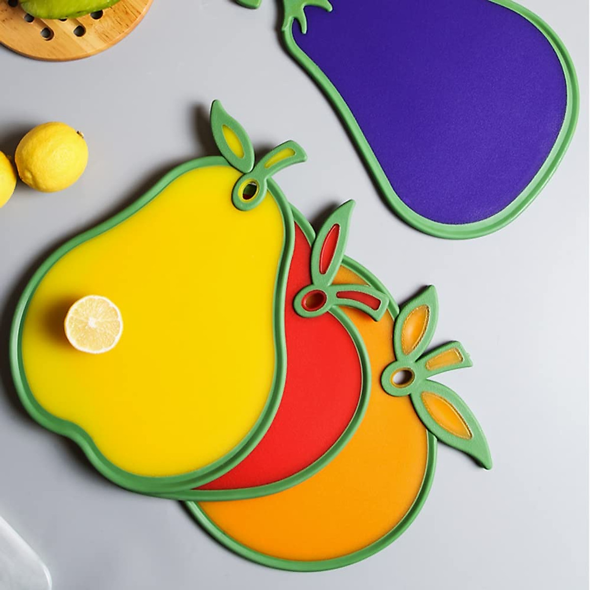 Chopping Board,Fruit Shape Food Cutting Board,Cut Fruit Vegetables Chopping Boards for Kitchen Pear