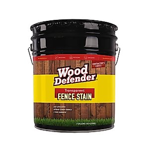 Wood Defender Transparent Fence Stain Clear Glow 5-Gallon