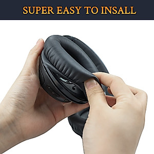 SOULWIT Replacement Ear Pads Cushions for Sony WH-CH700N (WHCH700N) & MDR-ZX780 (ZX780DC)/MDR-ZX770 (ZX770BN ZX770BT), Earpads for MDR-10R (10RNC 10RBT) Over-Ear Headphones (Titanium)