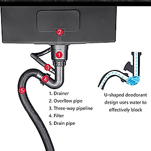 BybAgs Faucets Sink, Stainless Steel Dish Sink, Balcony Small Single Bowl Sink, Copper Hot and Cold Single Hole Faucet/a/45 * 30 * 22Cm