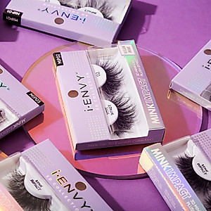i-Envy False Lashes 3D Mink-Like Plush Impact Natural to Dramatic Vegan Eyelashes